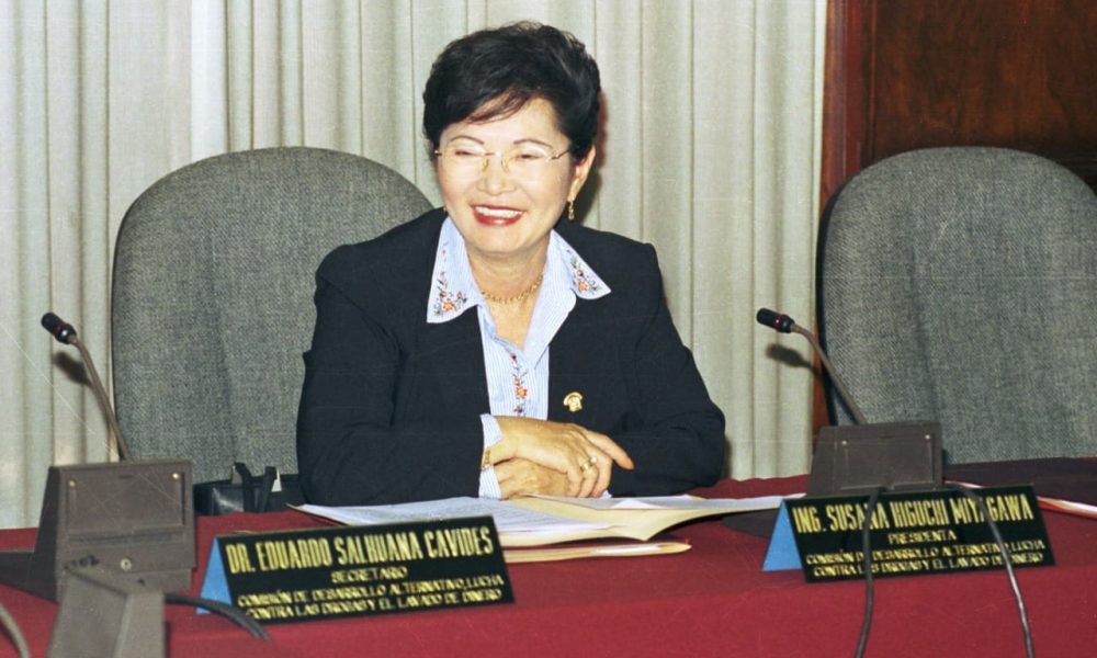 Falleció la exprimera dama Susana Higuchi